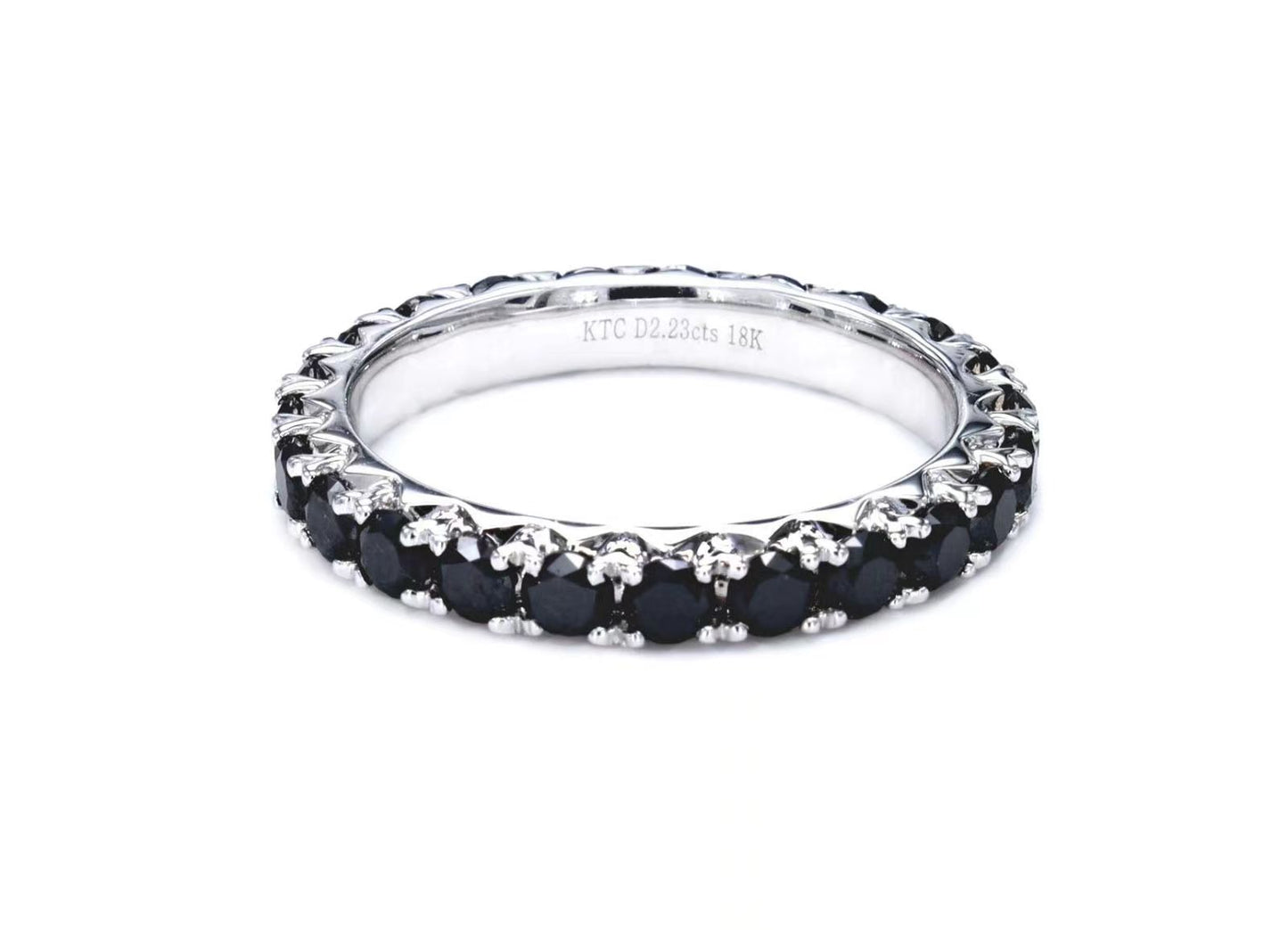 Classic Black Diamond Eternity Ring | Kowloon Trading Co